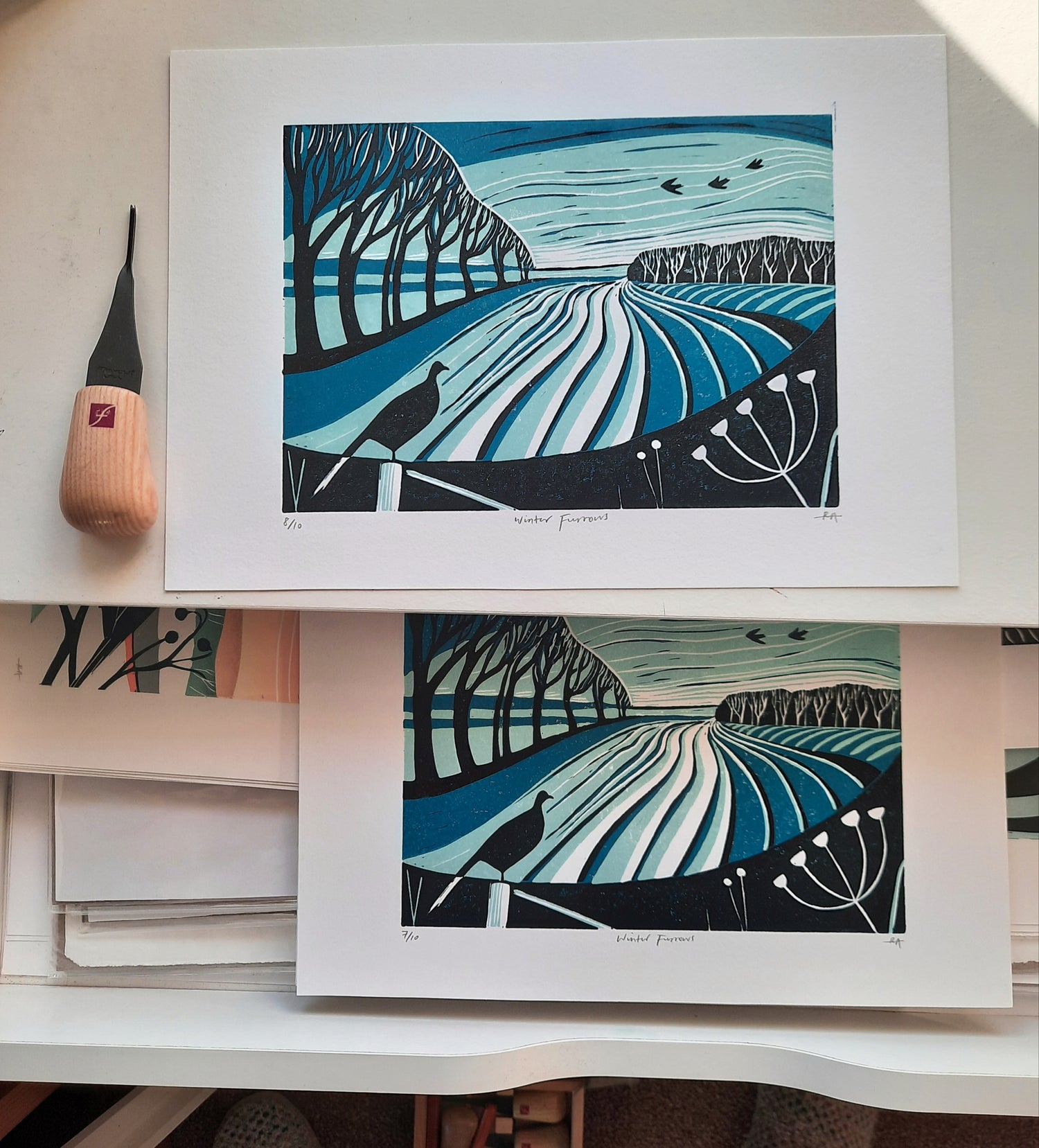 Rach Appleby Art Original Landscape Paintings and Lino Prints ...